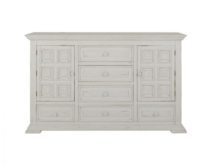 White distressed wood dresser store